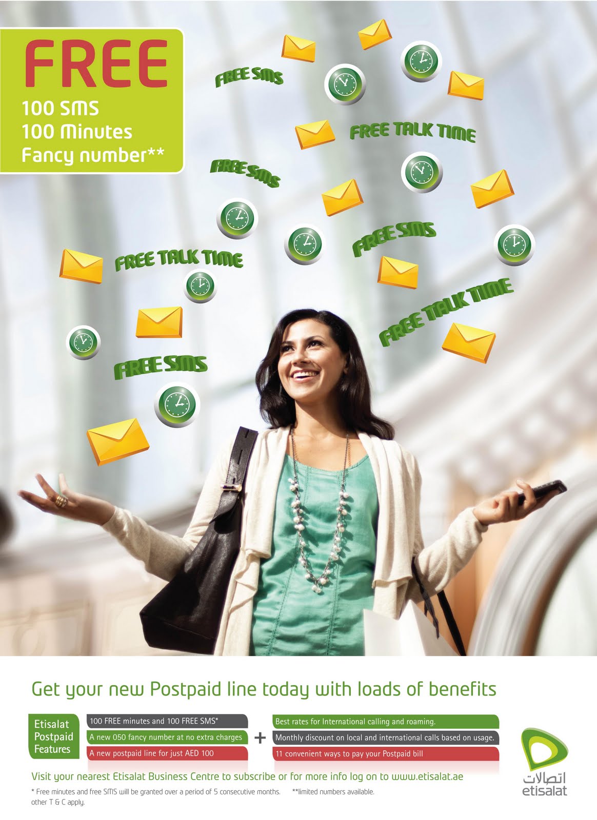 EtisalatUAE: New Postpaid Mobile Fancy Number with free minutes, SMS ...